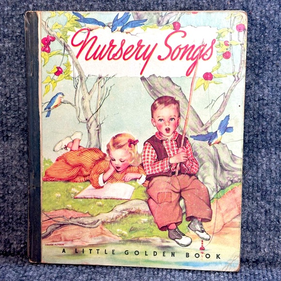 Vintage | Other | Vintage Nursery Songs 945 Little Golden Book Mary ...